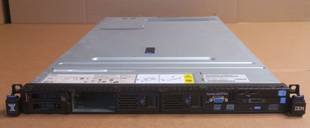 IBM System x3550 M4 7042-CR7 6C E5-2640 8GB RAM 500GB HDD 4x 2 5" Bay ...