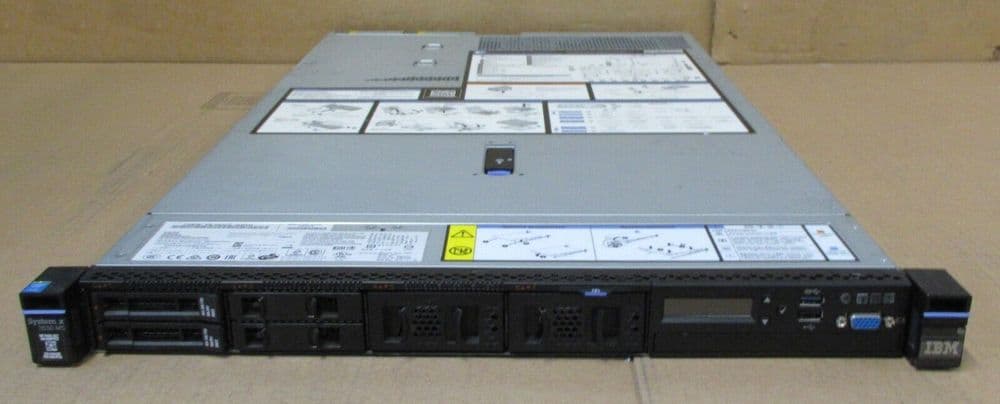 IBM System x3550 M5 5463-AC1 2x 8C E5-2640v3 64GB 4-Bay 600GB SAS 2 5 ...