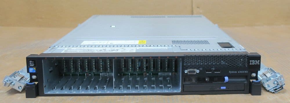IBM System x3650 M3 7945-CTO 2x 6C X5680 3 33GHz 96GB Ram 16x 2 5" Bay ...