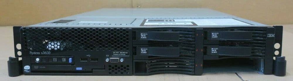 IBM System X3650 Quad-Core L5420 2 5GHz 4GB Ram 4x 750GB HDD 2U Server ...