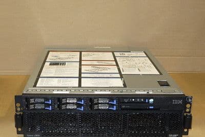 IBM x3850 Server 4x DUAL- Core XEON 3 16GHz 8Gb RAM DVD Combo 6x 73 4Gb SAS