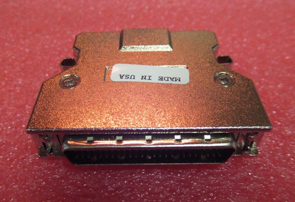 IDC type HPCN 50 pin female cable SCSI-2 Connector with Latching fastener