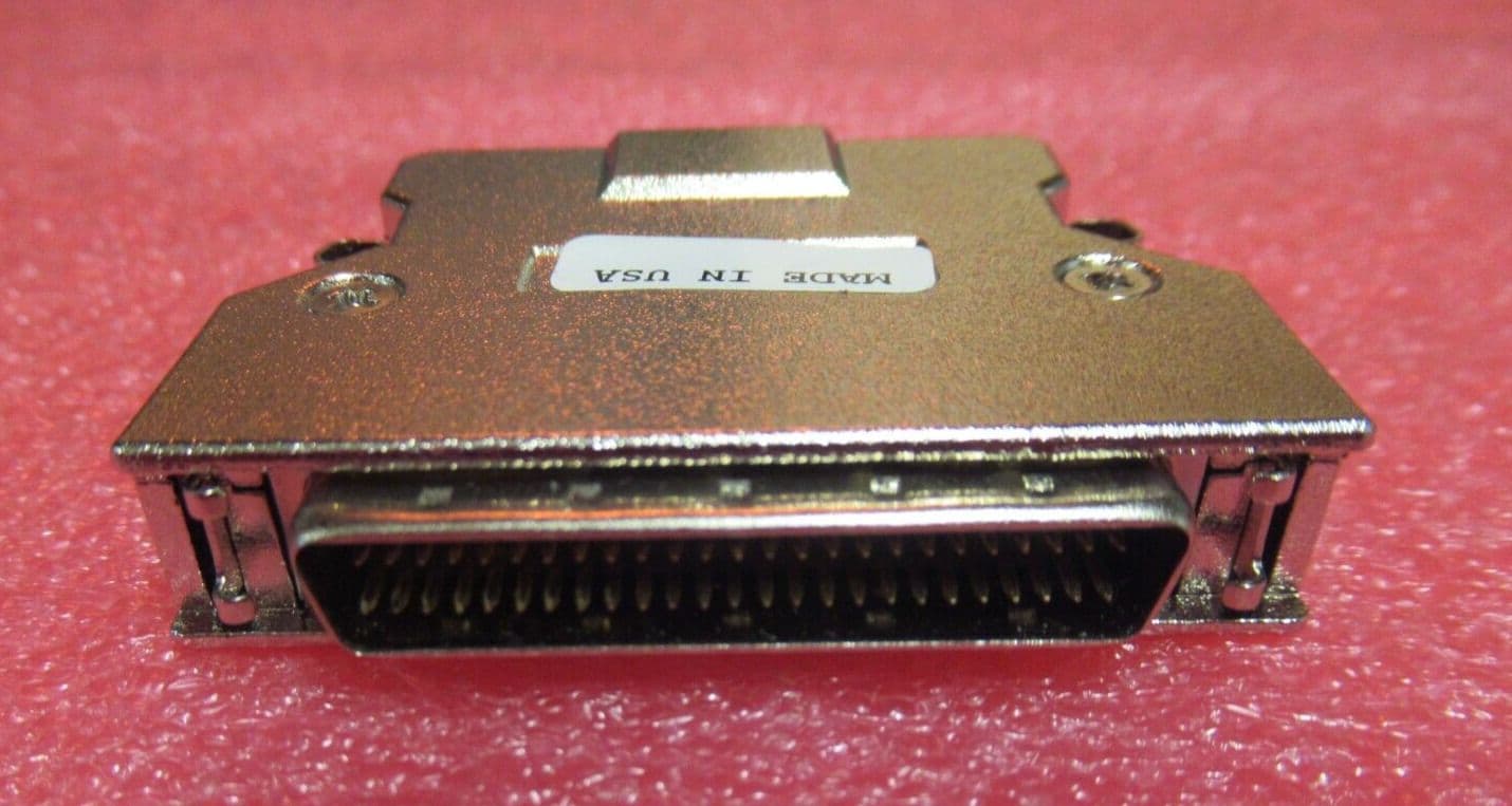 IDC type HPCN 50 pin female cable SCSI-2 Connector with Latching fastener