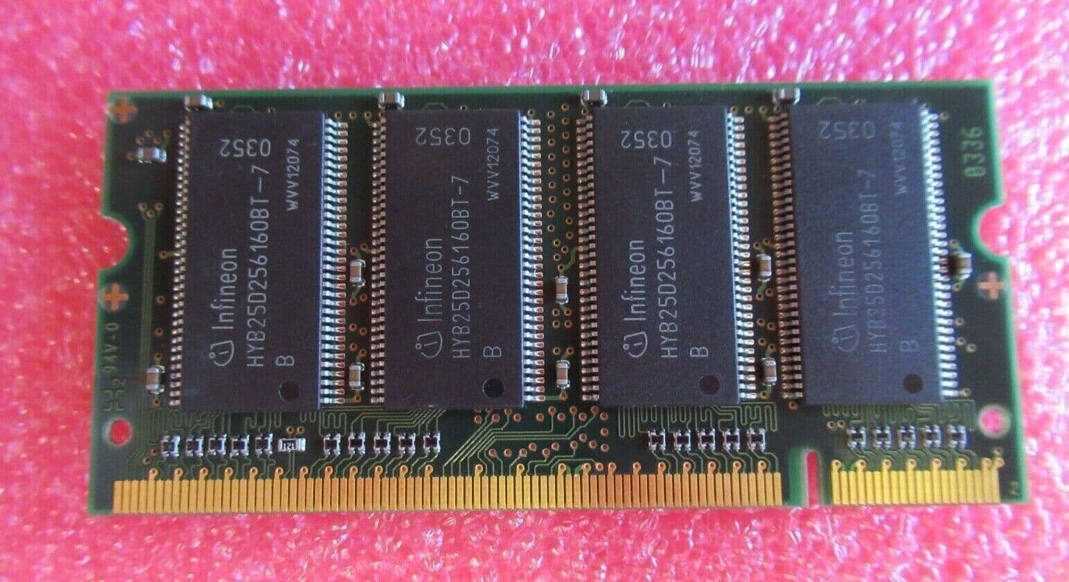 Infineon HYS64D32020GDL-7-B 256MB PC2100 266MHz CL2 5 200-Pin SoDimm Memory
