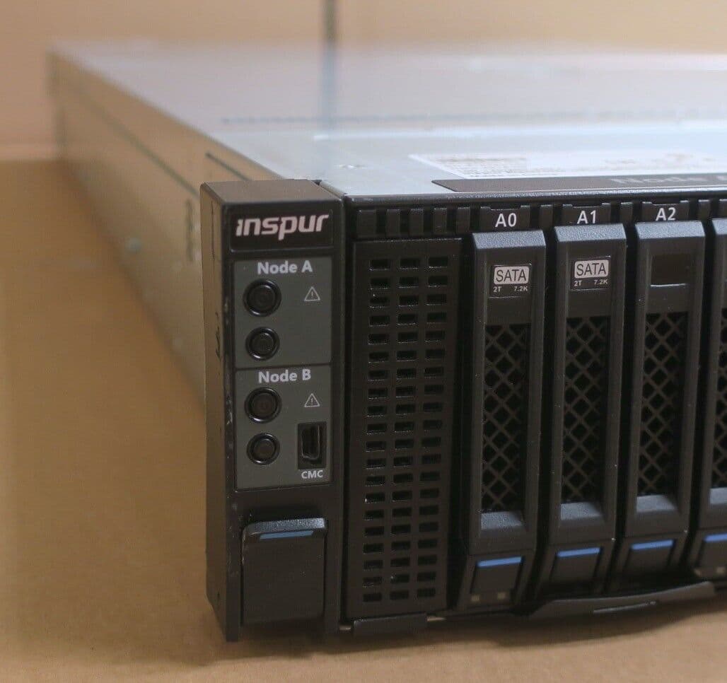 Inspur i24 2U 4-Node Server 8x Gold 6138 2048GB RAM 8x SAS/SATA 16 NVMe ...