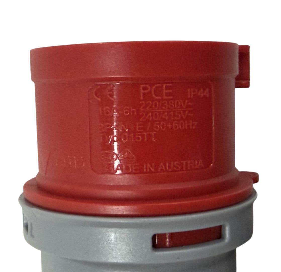 Integra I8502 3 Phase 16 Amp 415V 5 Pin Extension Power Cable IEC 60309 2M