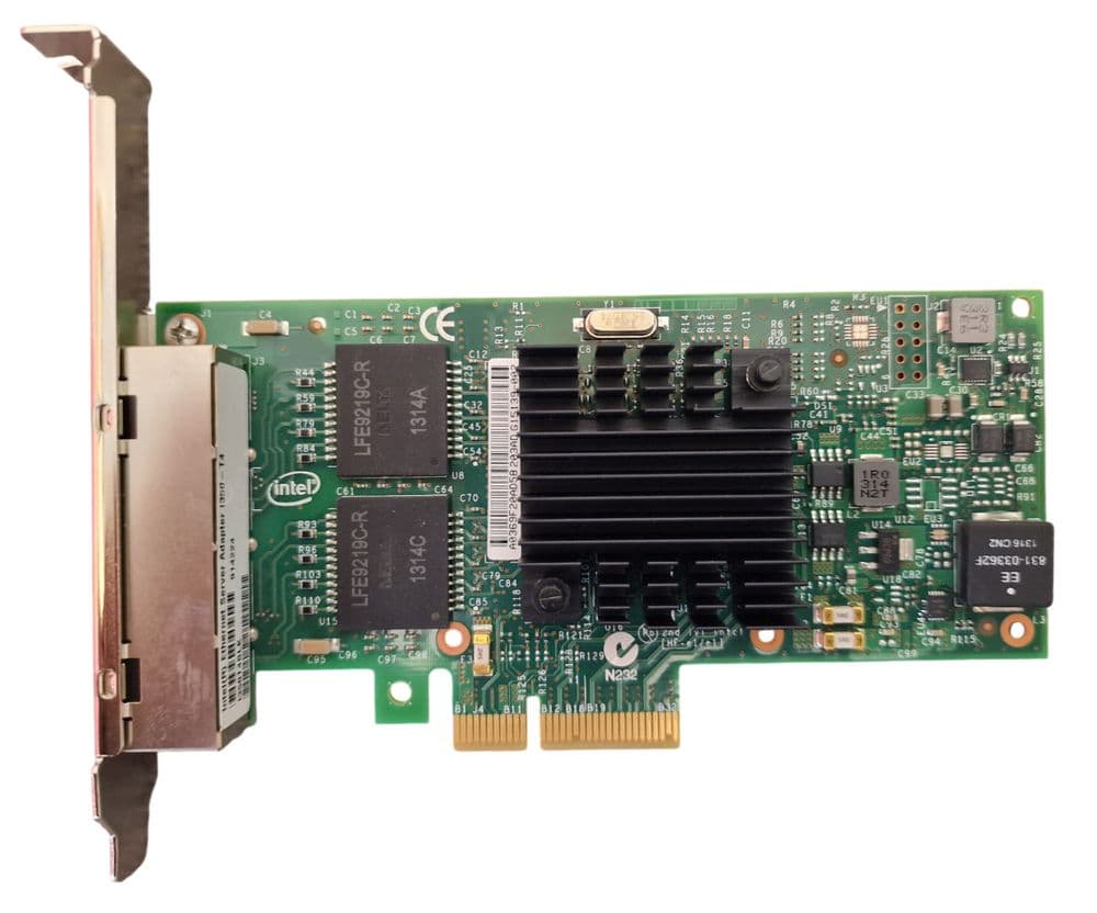 Intel 4x1Gbe I350-T4 QUAD Port Network Ethernet Adapter with Full ...