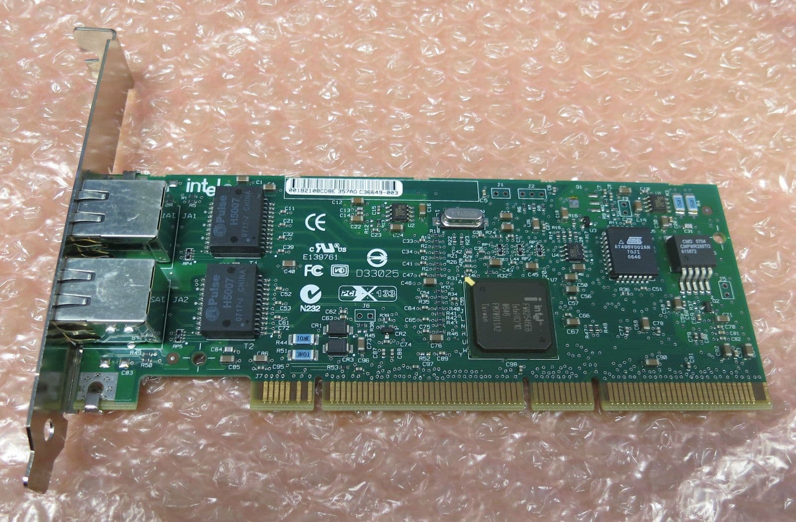 Intel C36649-003 PRO/1000 MT Dual Gigabit PCI-X Server Network Adapter ...