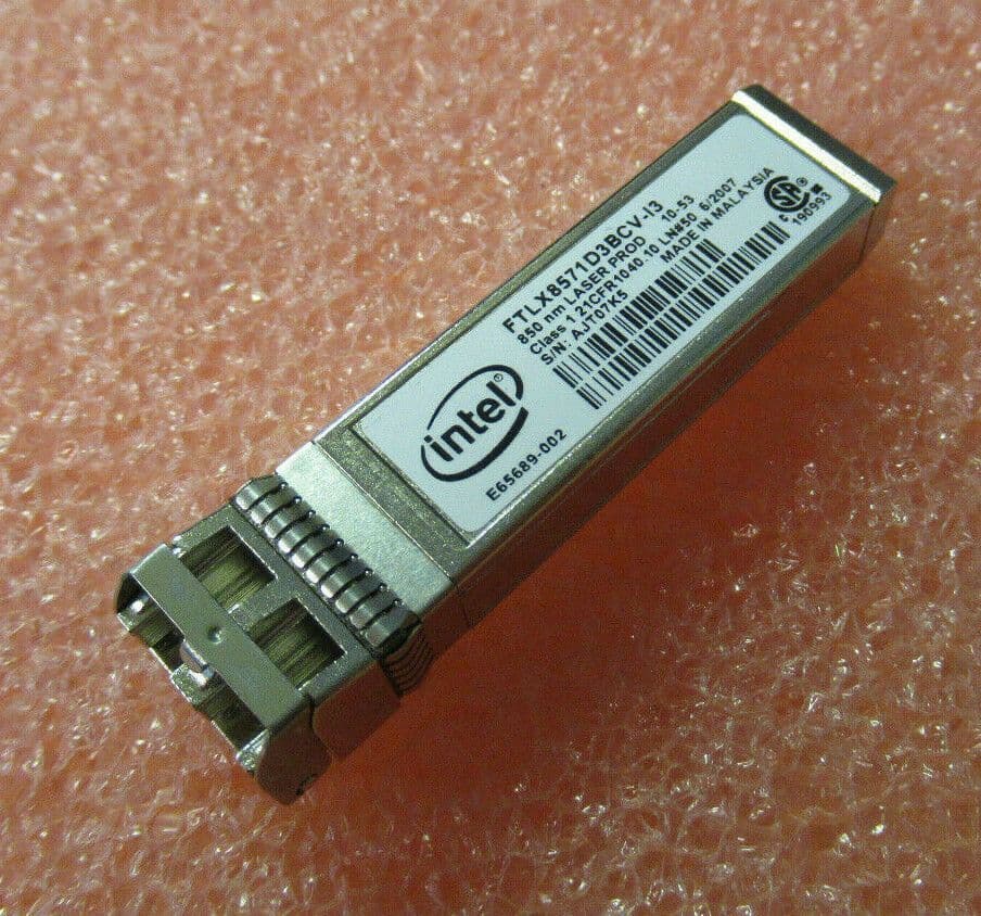 Intel E65689-002 10G Fibre SFP 850nm Transceiver Module FTLX8571D3BCV-I3