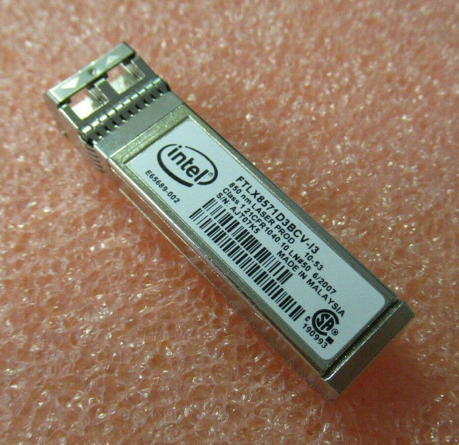 Intel E65689-002 10G Fibre SFP 850nm Transceiver Module FTLX8571D3BCV-I3