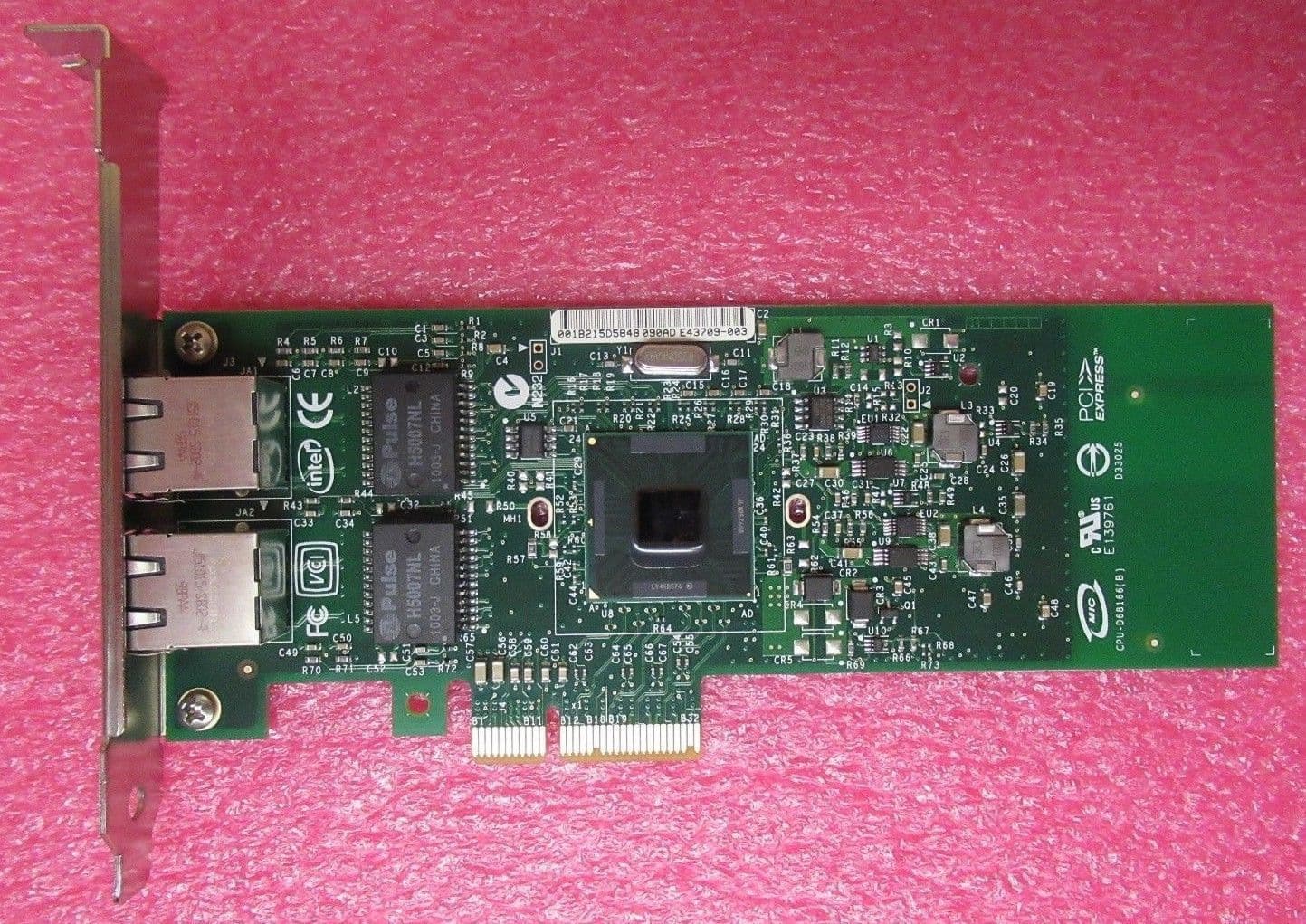 Intel Gigabit Dual Port Ethernet 10/100/1000 Server Adapter PCIe E1G42ETBLK