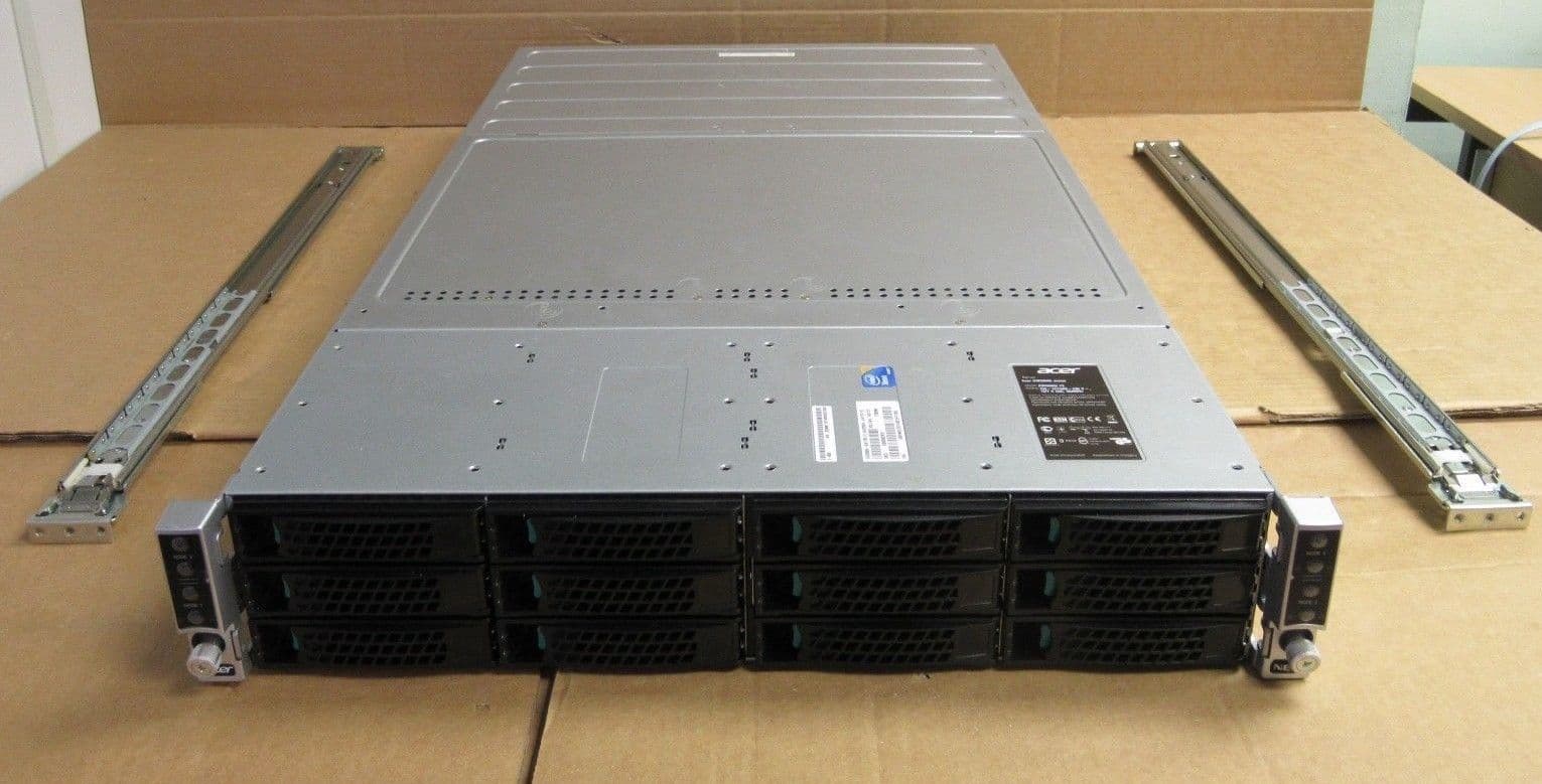 Intel H2312JFKR 4 Node Servers 8 x Six-Core XEON E5-2640 128GB 2U Rack ...