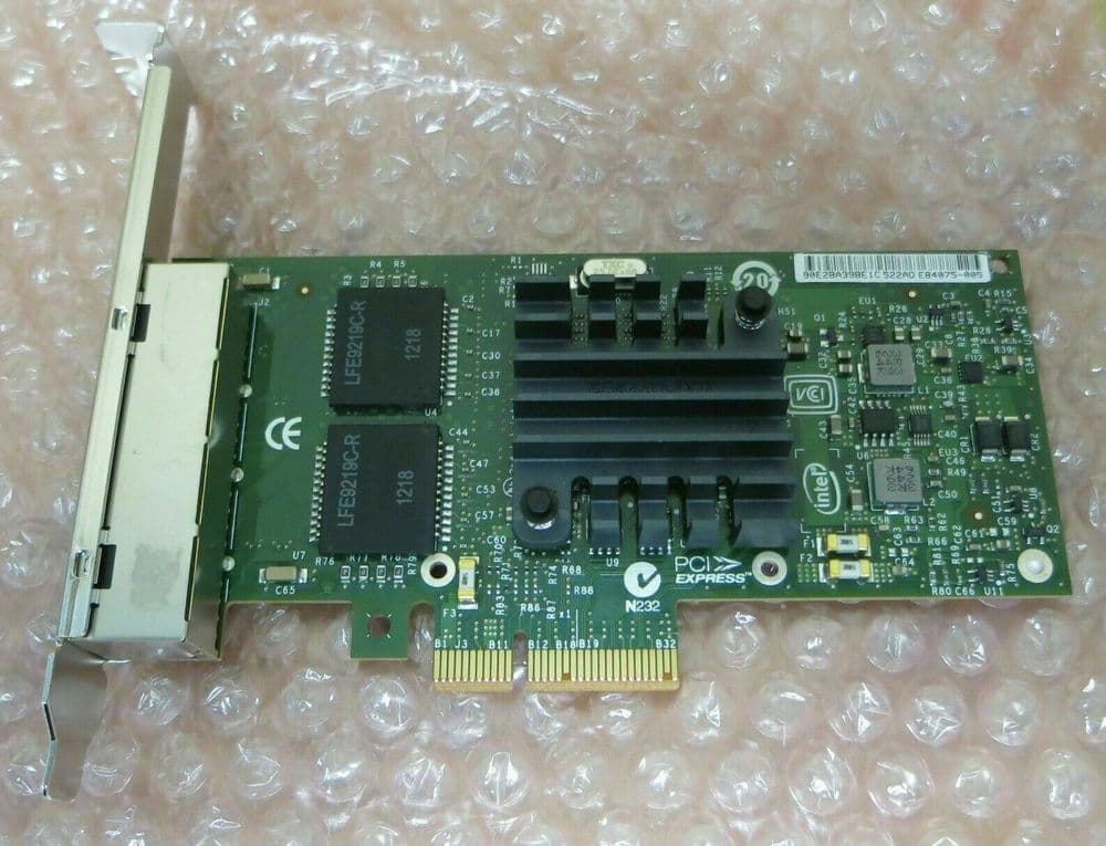 Intel I340-T4 Quad Port Ethernet Gigabit PCI Server Network Adapter E1G44HTBLK