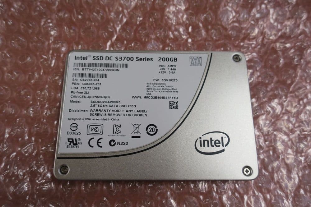 INTEL SSD DC S3700 200GB 2 5" SATA 6GB/s SOLID STATE DRIVE SSDSC2BA200G3