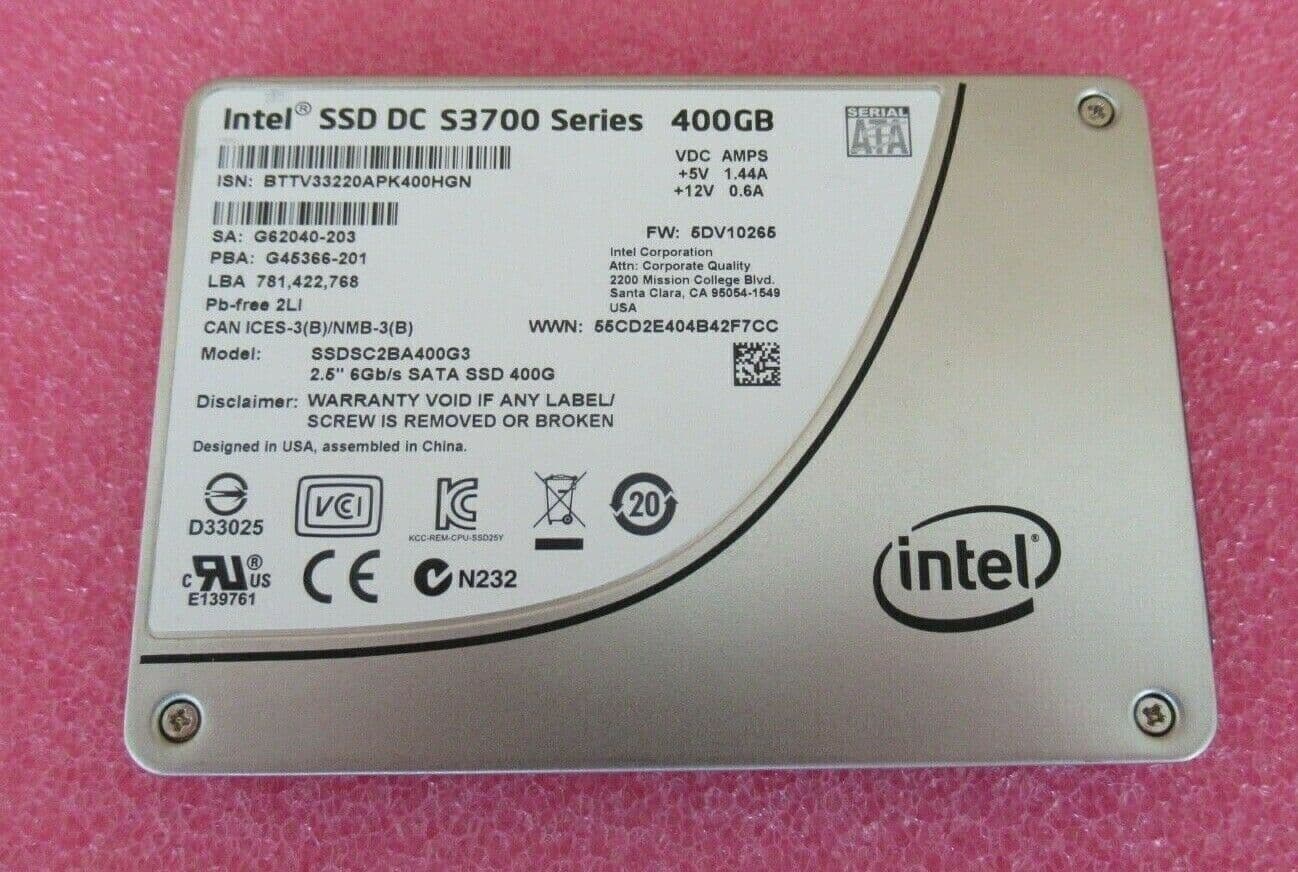 Intel SSD DC S3700 Series 400GB SATA 6Gb/s 2 5" MLC SSD SSDSC2BA400G3