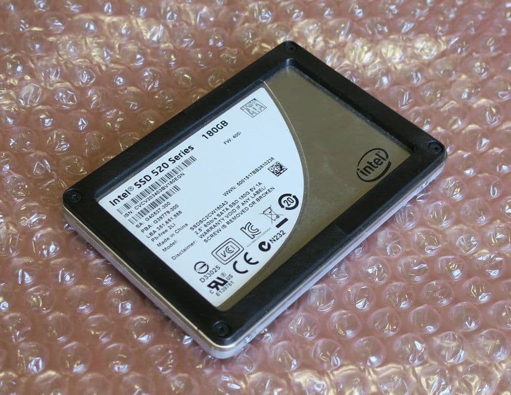 Intel SSDSC2CW180A3 - 2 5" 520 Series 180GB SSD 6Gbs Solid State Drive