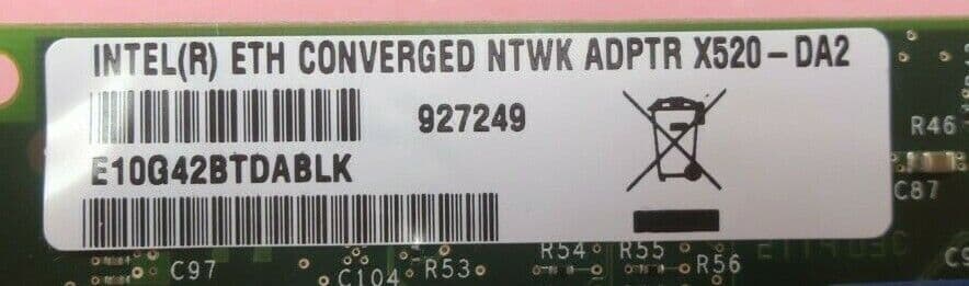 Intel X520-DA2 Dual Port PCI-E 10Gb SFP Network Adapter E10G42BTDABLK ...