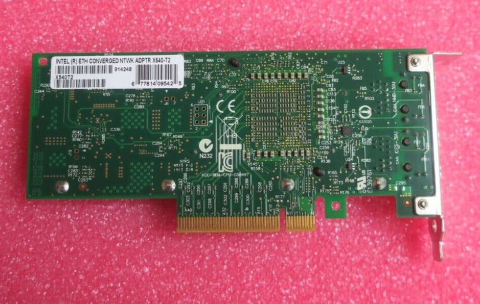 Intel X540-T2 Dual Port 10GbE Base-T RJ-45 Converged Network Adapter X540T2 - 204648807806