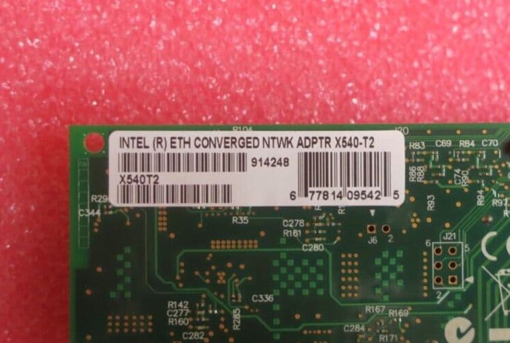 Intel X540-T2 Dual Port 10GbE Base-T RJ-45 Converged Network Adapter X540T2
