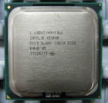Intel Xeon Dual Core 1 6GHz 4M 1066 Socket 771 SLAGE 5110 Processor ...