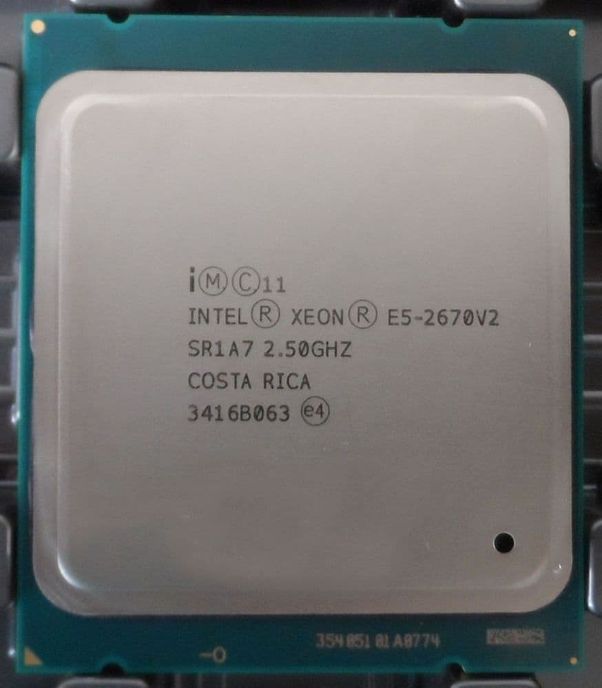 Intel Xeon E5-2670 V2 TEN Core 2 50GHz 8GT/s SR1A7 Server Processor CPU