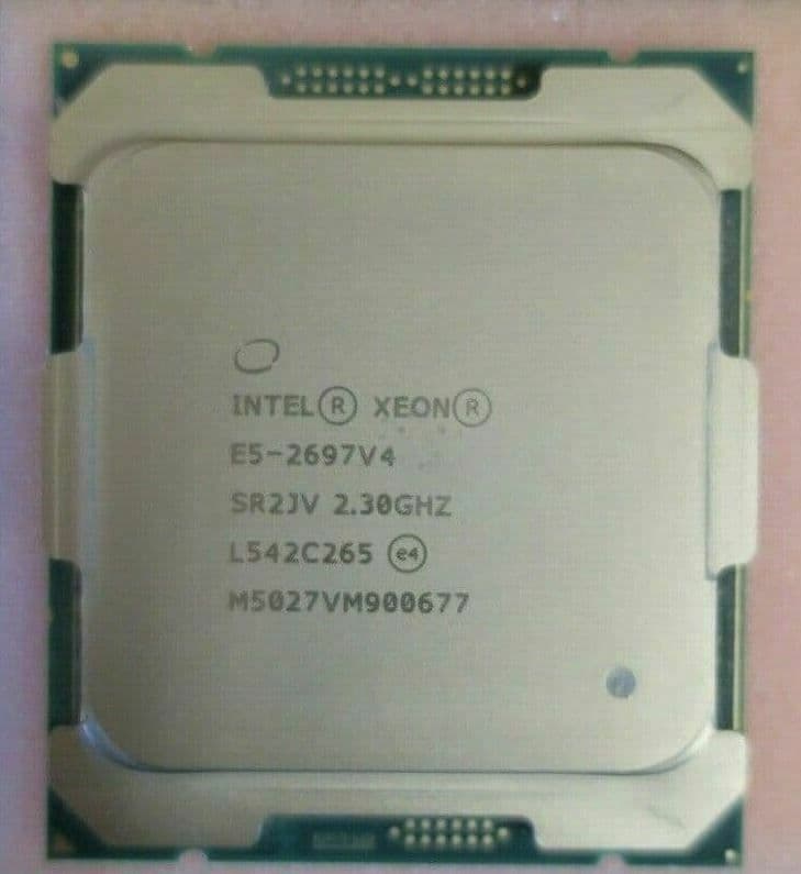 Intel Xeon Eighteen-Core E5-2697v4 2 30GHz 45MB CPU Processor LGA2011-3 SR2JV
