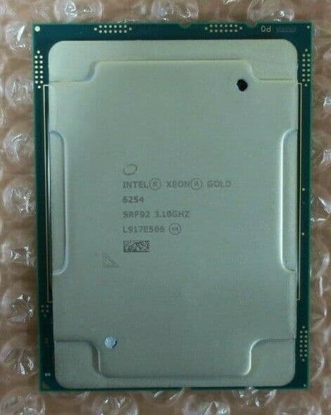 Intel Xeon Gold 6254 Eighteen-Core 3 10GHz LGA3647 SRF92 Server CPU Processor