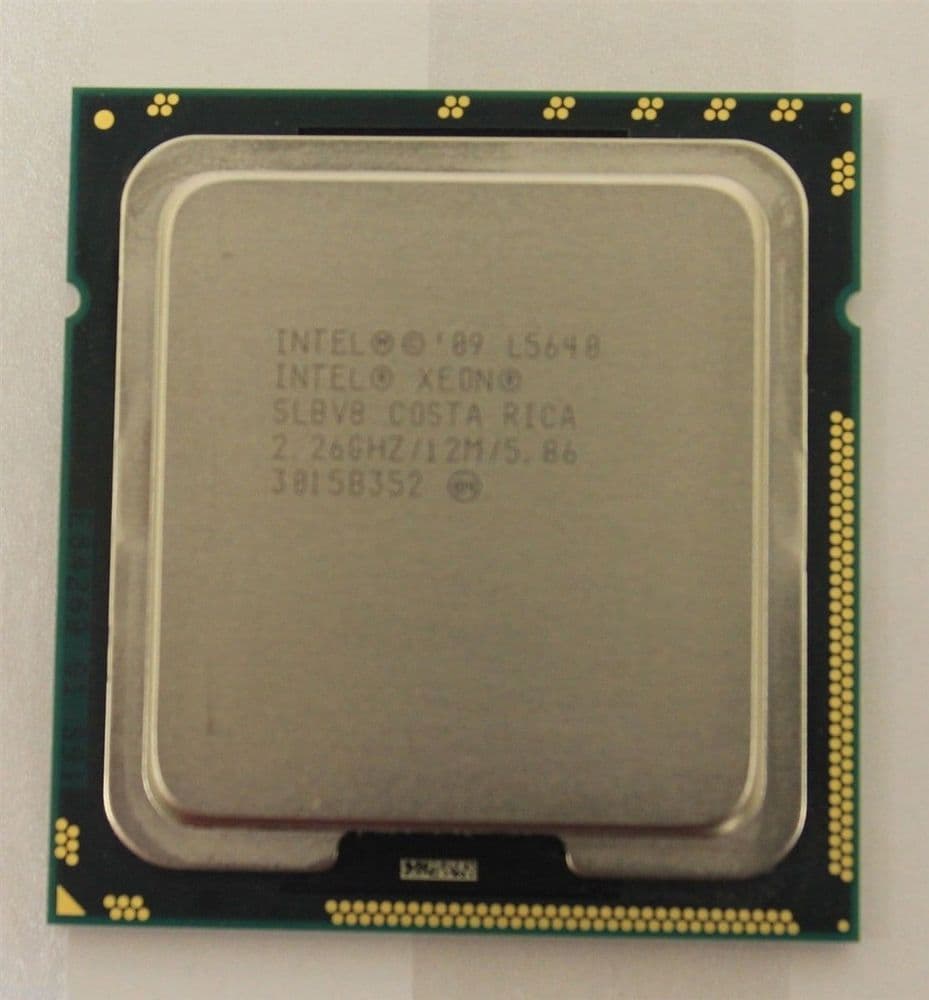 Intel Xeon Processor L5640 6-CORE SLBV8 12M Cache 2 26 GHz 5 86 GT/s ...