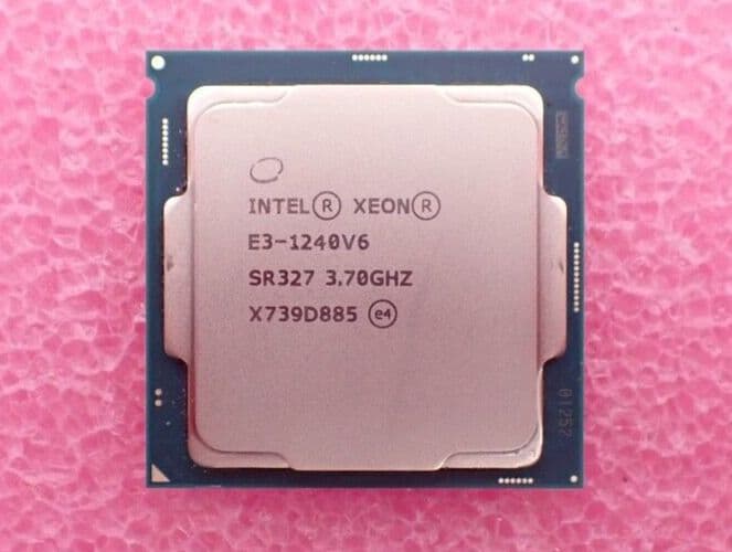 Intel Xeon Quad-Core E3-1240v6 3 70GHz Processor CPU 8MB Cache LGA1151 SR327