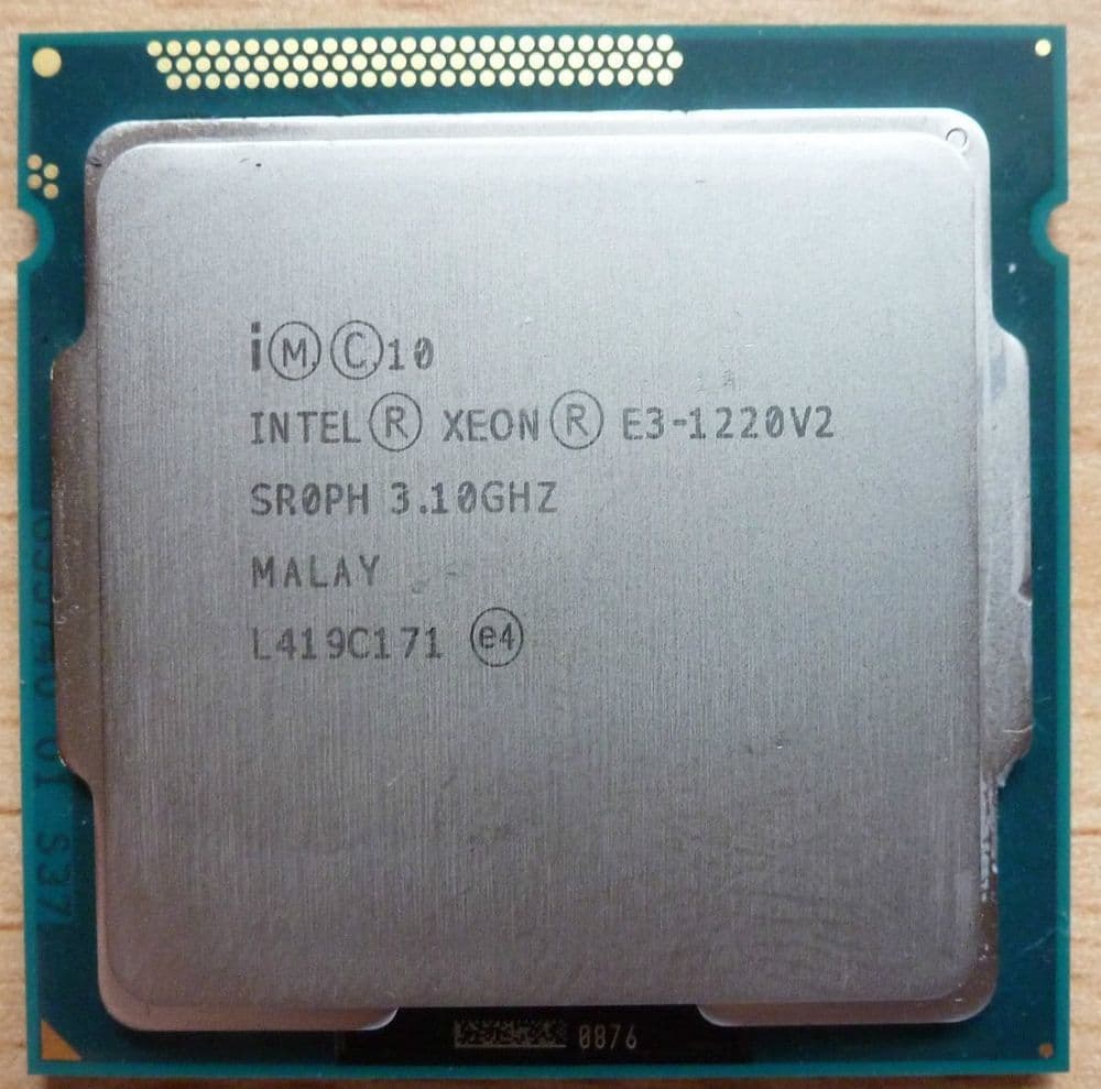 Intel Xeon Quad Core Processor CPU E3-1220 v2 8MB Cache 3 10GHz SR0PH ...