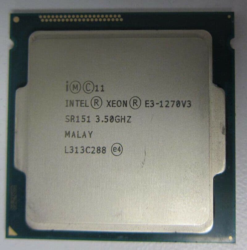 Intel Xeon Quad Core Processor CPU E3-1270 v3 8MB Cache 3 50GHz SR151 ...