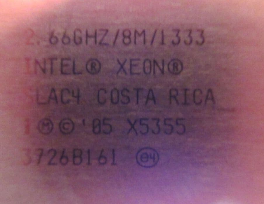 Intel Xeon SLAC4 X5355 Quad-Core 2 66GHz 1333MHz FSB 8MB L2 LGA771 ...