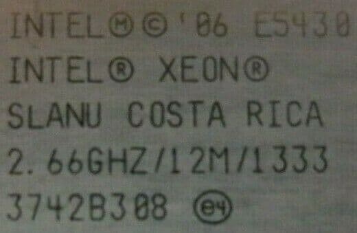 Intel Xeon SLANU E5430 Quad-Core 2 66GHz/12M/1333 LGA771 CPU Processor