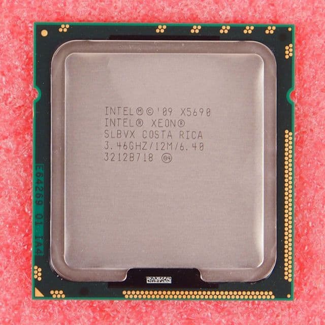 Intel Xeon X5690 Six Core 3 46GHz LGA1366 SLBVX 12MB Cache Server ...