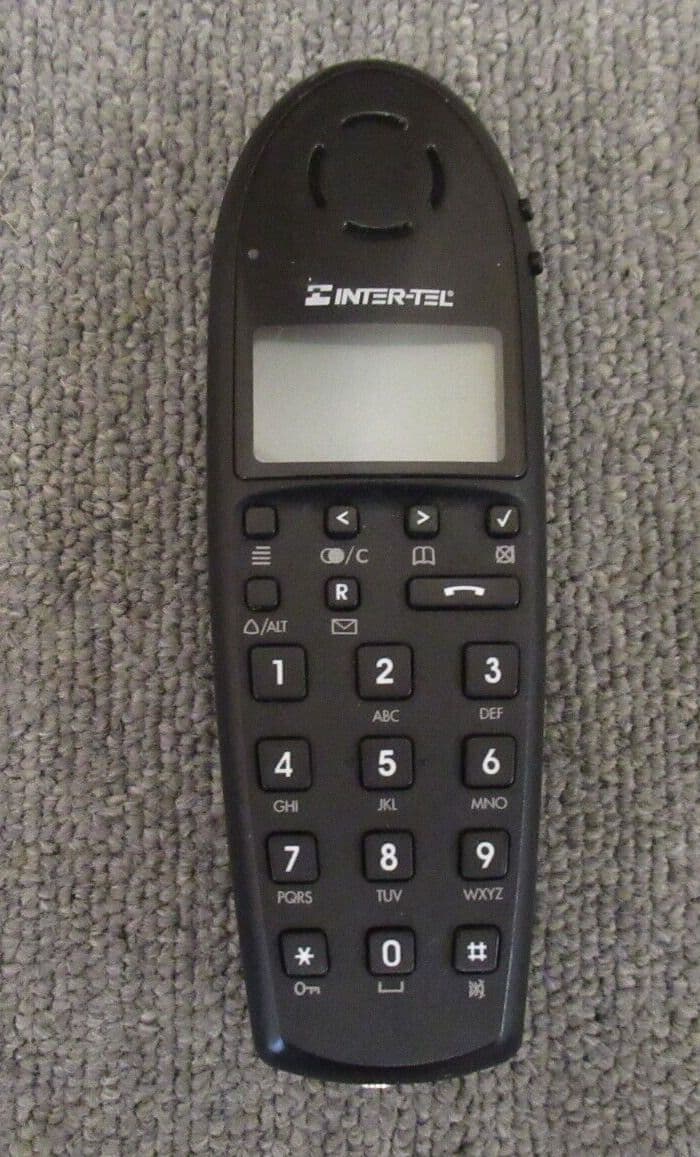 Inter-tel 2040 DECT Telephone Handset Desk Stand Chargering Cradle & AC ...