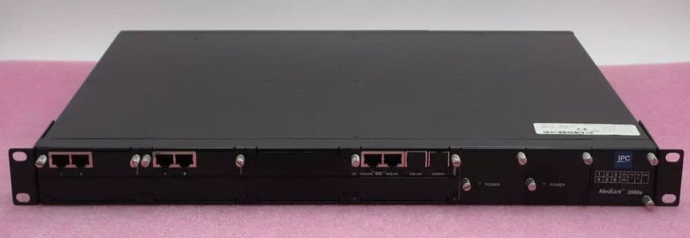 IPC Mediant 1000B SBC Media Gateway MSBG Base w/2E1/T1 SPAN 2x TRUNKS ...
