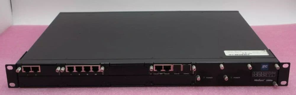 IPC Mediant 1000B SBC Media Gateway MSBG Base w/2E1/T1 SPAN TRUNKS CRMX ...