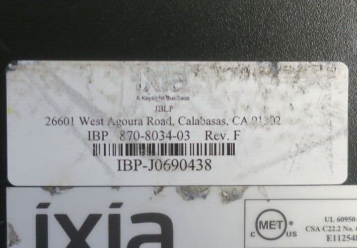 Ixia iBypass VHD Very High Density 12-Segment 1/10Gbps Bypass Switch ...