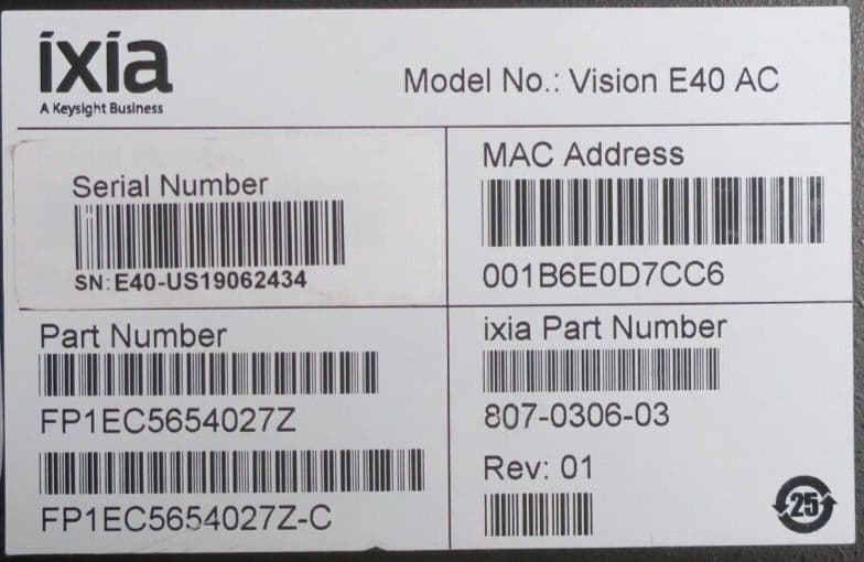 Ixia Vision Edge 40 E40 AC 48x 1/10Gb SFP Licensed Network Packet ...
