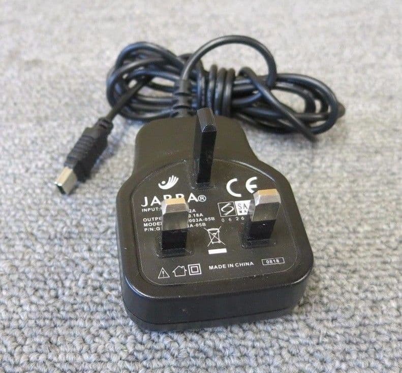 Jabra ACW003A-05B UK Plug AC Power Adapter Mains Charger 10W 5V 2A