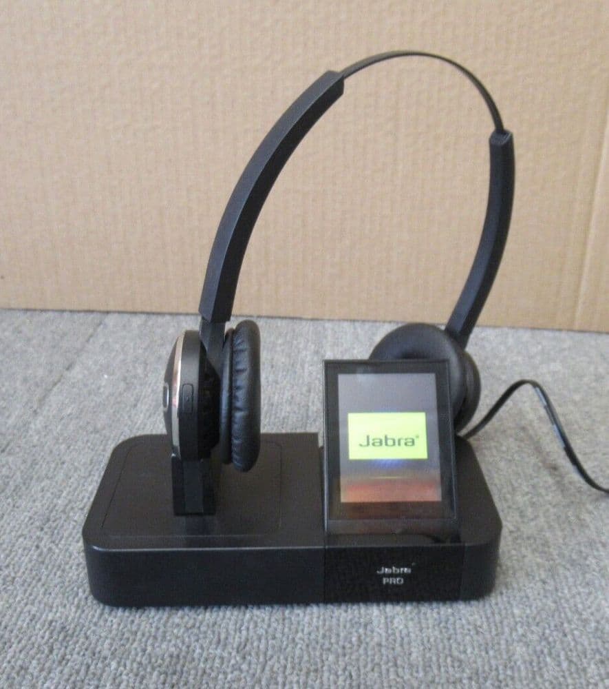Jabra PRO 9465 Stereo 3-In-1 Cordless Headset with Touch Screen Base