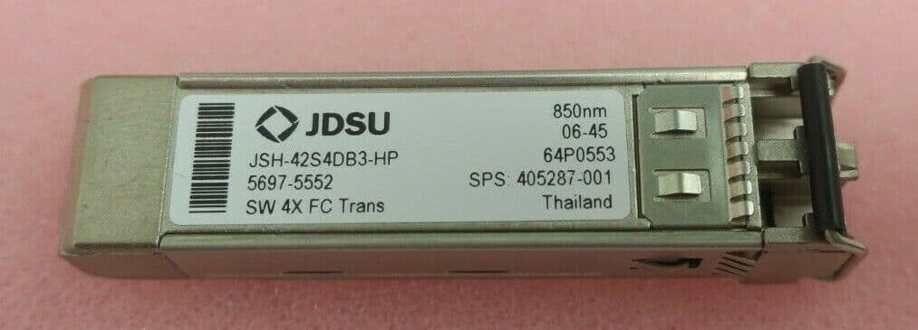 JDSU 4Gb SFP JSH-42S4DB3-HP ShortWave 850nm FC Transceiver Module 405287-001