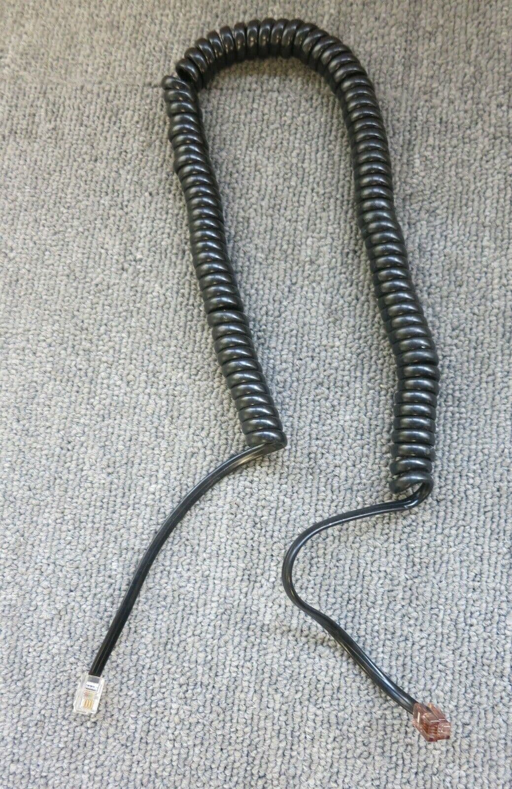 Job Lot 10 x Black Coil Cords RJ11 Connector To RJ11 Connector Plug Adapter