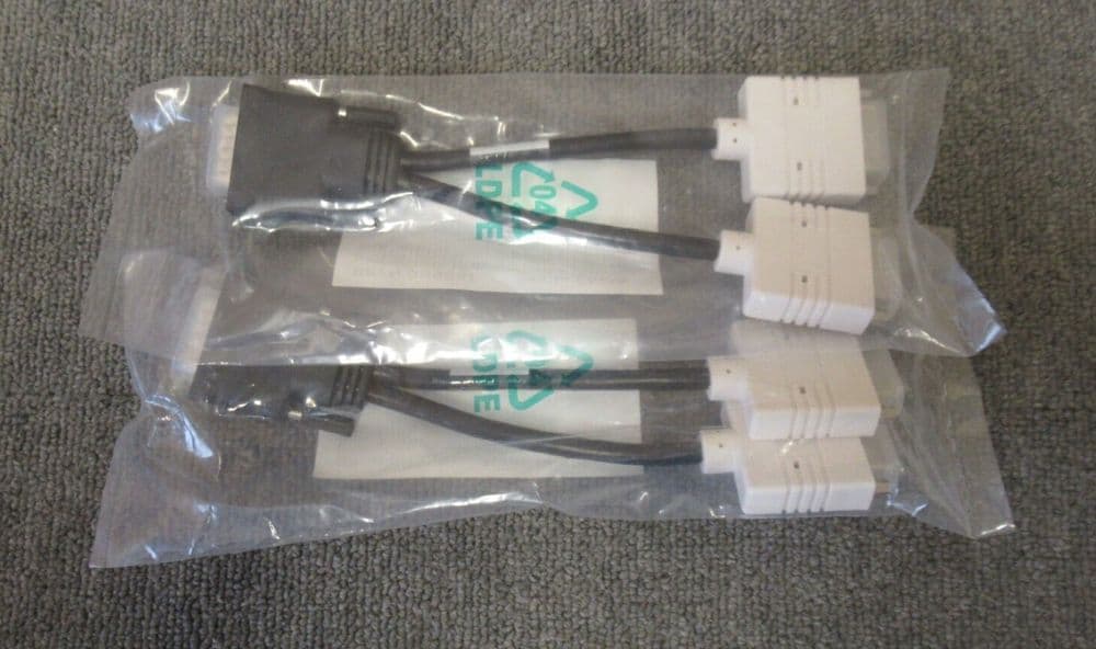Job Lot 2 x New Dell H9361 DMS 59-Pin Male To Dual DVI-I Female ...