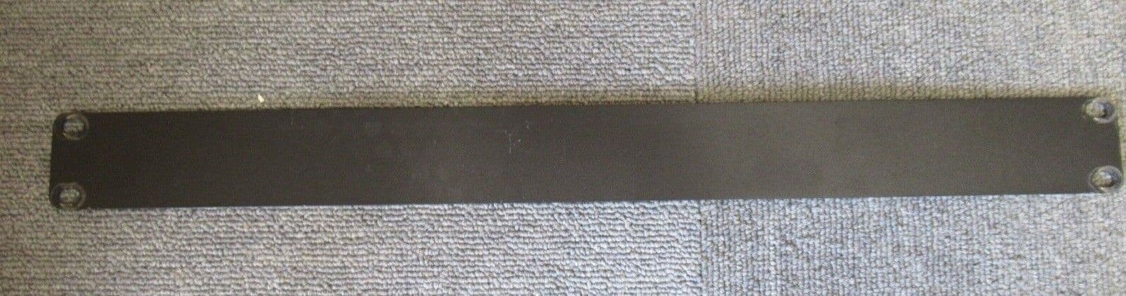 Job Lot 3 x 1U 19" Flat Black Metal Rack Blanking Plate Panel