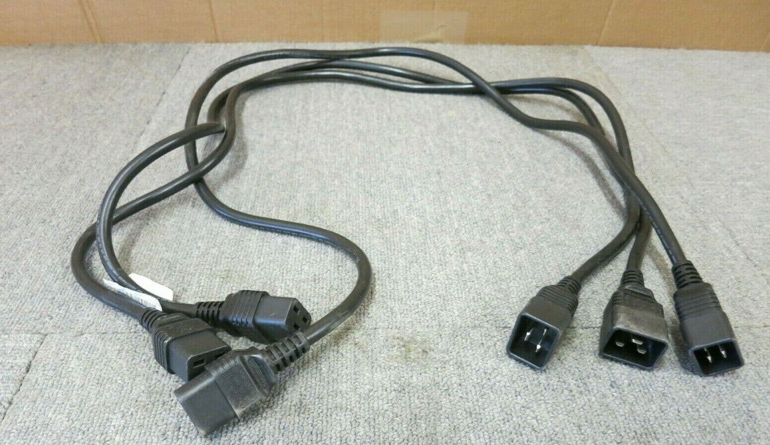Job Lot 3 x HP 242867-004 1M/4FT AC Power Cable Black C19 To C20 Male ...