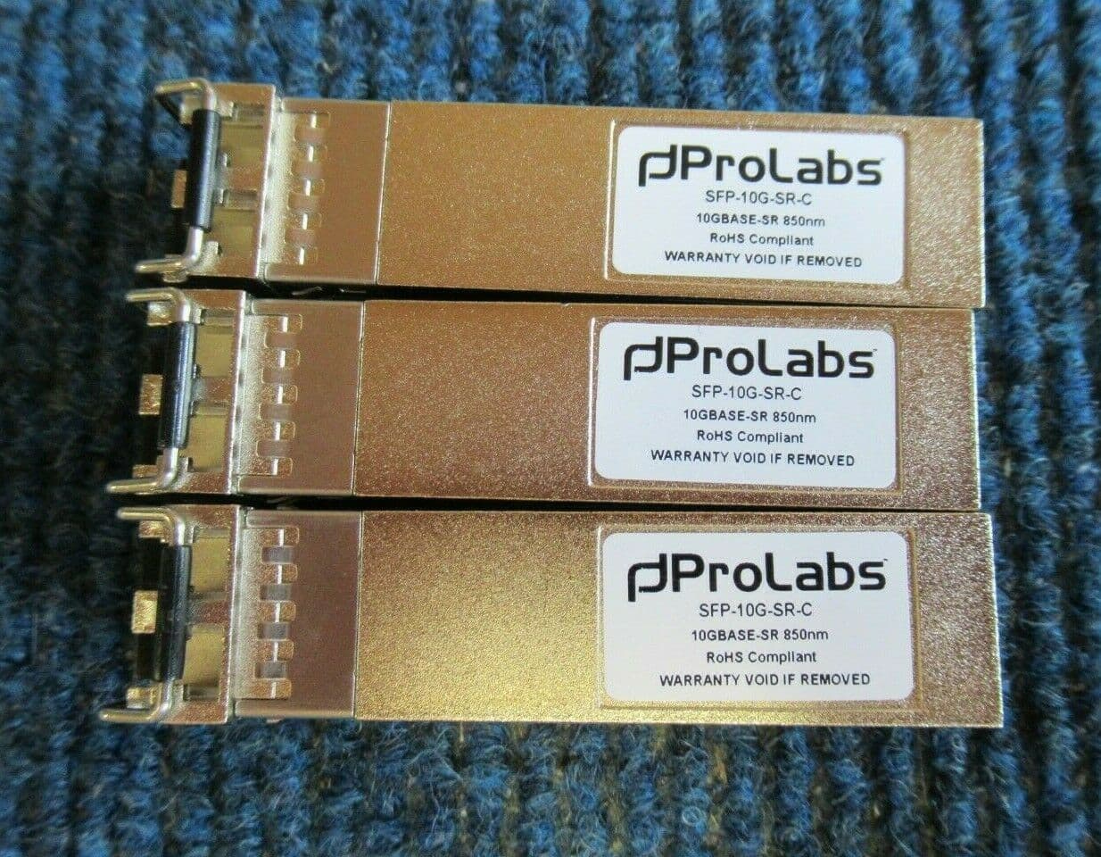 Job Lot 3 x Prolab SFP-10G-SR-C 10GBase-SR 850nm Duplex LC SFP Transceiver
