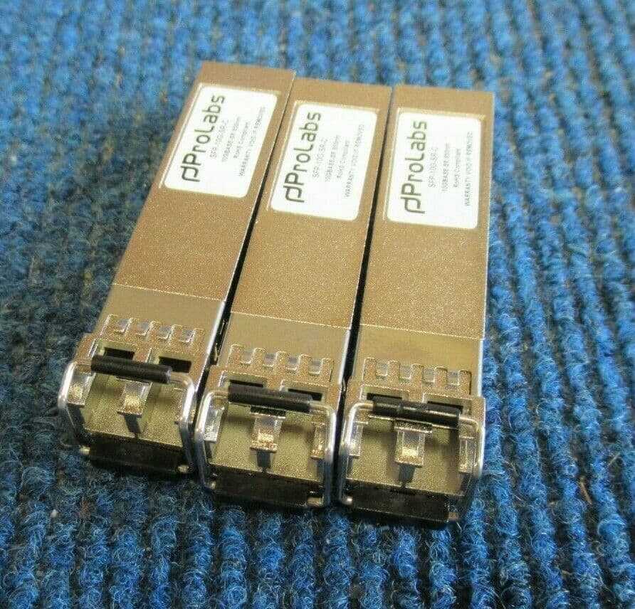 Job Lot 3 x Prolab SFP-10G-SR-C 10GBase-SR 850nm Duplex LC SFP Transceiver