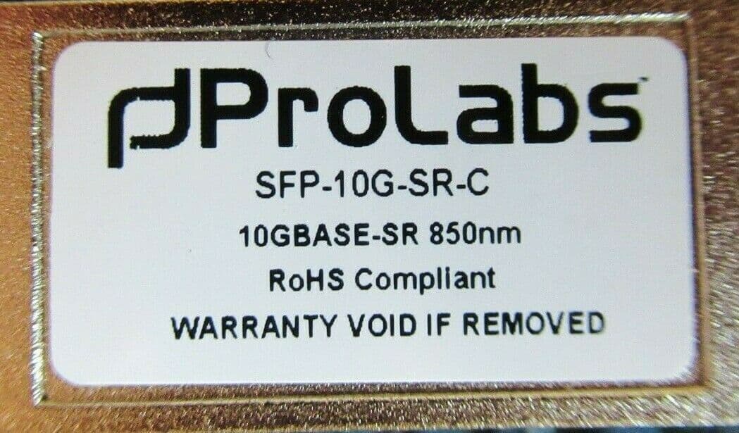 Job Lot 3 x Prolab SFP-10G-SR-C 10GBase-SR 850nm Duplex LC SFP Transceiver