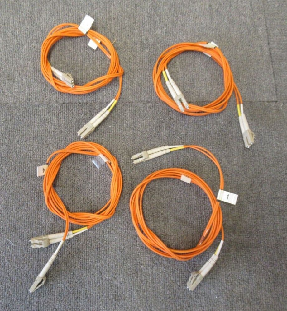 Job Lot 4 x 2M LC To LC Multimode Duplex 50/125 Fibre Optic Patch Lead ...